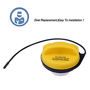 E85 Fuel Tank Cap,Gas Cap Compatible With Chevy GMC Cadillac - 2007-2011 Avalanche, Silverado 1500, Suburban 1500, Tahoe, 2007-2011 Sierra 1500, Yukon, 2009-2011 Escalade,Replace# GT295, 20915990