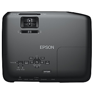 Epson EX7220, WXGA Widescreen HD, Wireless, 3000 Lumens Color Brightness, 3000 Lumens White Brightness, 3LCD Projector