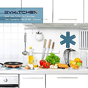 Pot Pan Protectors, Set of 12 and 4 Different Sizes, Larger & Thicker Cyan Pan Protector Pads, Pan Pot Separator Pads for Stacking and Protecting Your Cookware