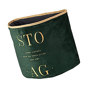 3pcs Household Cloth Sturdy Clothes Clothing Basket Laundry Nursery Kid Organizer Folding Dirty Home Baby Kids Bag Storage Collapsible Fabric Art Hamper Bucket for