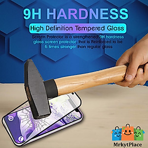 MRKYTPLACE 3 Pack Screen Protector for iPhone 13 Pro Max + 3 Pack Camera Lens Protector,Sensor Protection,Speaker Shield ,Easy Installation Frame ,Case Friendly Tempered Glass Film,[9H Hardness] - HD [6 Pack]