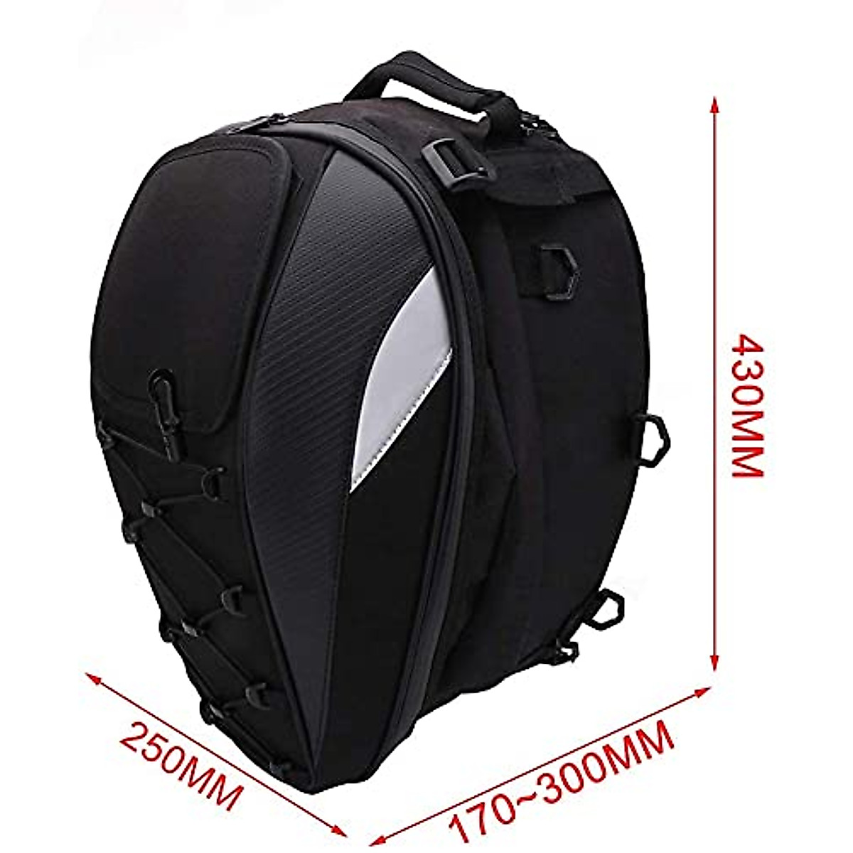 Motorcycle Seat/ Tail Bag - Dual Use Backpack Waterproof Motorbike Helmet Storage Bags For Luggage Motorcycle Dirt Bike Accessories