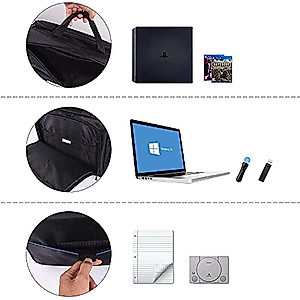 eioeao PS4 Travel Bag with Protective PS4 Carrying Case for Computer/ Notebook/ Laptop, 14 Inch Laptop Sleeve Portable Computer Bag