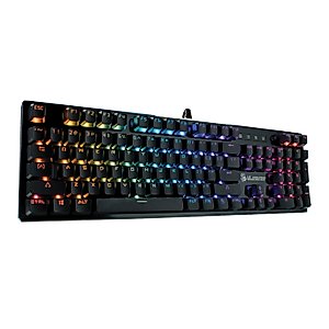 Bloody B820 Optical Mechanical Gaming Keyboard with Individually Backlit RGB LED Keys Wired, 104 Keys Standard, Red Switch - MX Red Equivalent for Windows PC and Laptop