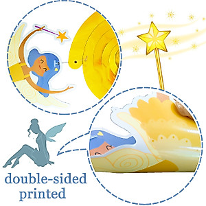 22Pcs Flower Fairy Birthday Decorations Garden Fairy Hanging Swirls Happy Birthday Banner Magical Fairy Cake Topper for Girls Birthday Party Baby Shower Decor