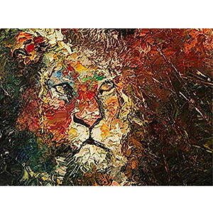 (SOLD) Kaitiaki ❤ - NEW FOR 2019 The pride guardian lion by internationally renown painter Andre Dluhos