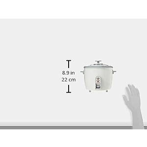 Zojirushi NHS-10 6-Cup (Uncooked) Rice Cooker, White
