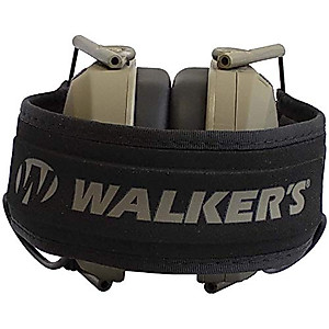 Walker's Game Ear Molon Labe FDE Razor Electronic Muffs Sound Activated Compression Slim Design, Multicolor