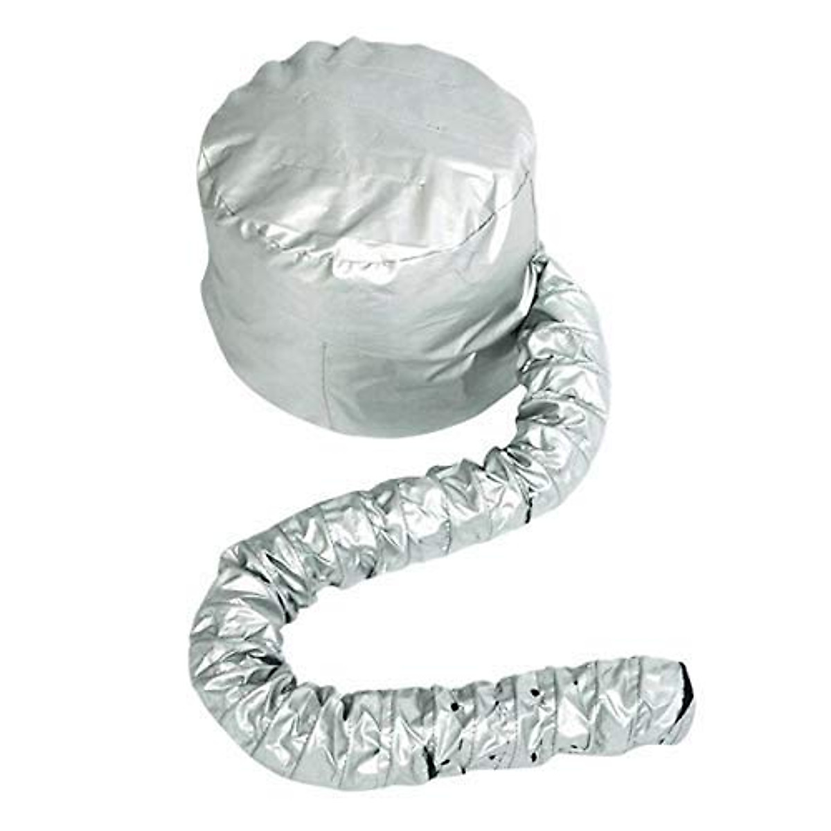 FMELAH Safety Hair Dryer Cap Portable Soft Hair Drying Salon Cap Hair Mask Baking Oil Cap Hair Dryer Hat for Hand Held Hair Dryer Attachment (Silver)