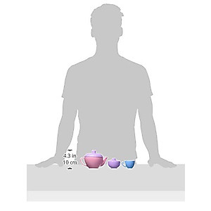 Green Toys Tea Set, Pink CB - 17 Piece Pretend Play, Motor Skills, Language & Communication Kids Role Play Toy. No BPA, phthalates, PVC. Dishwasher Safe, Recycled Plastic, Made in USA.