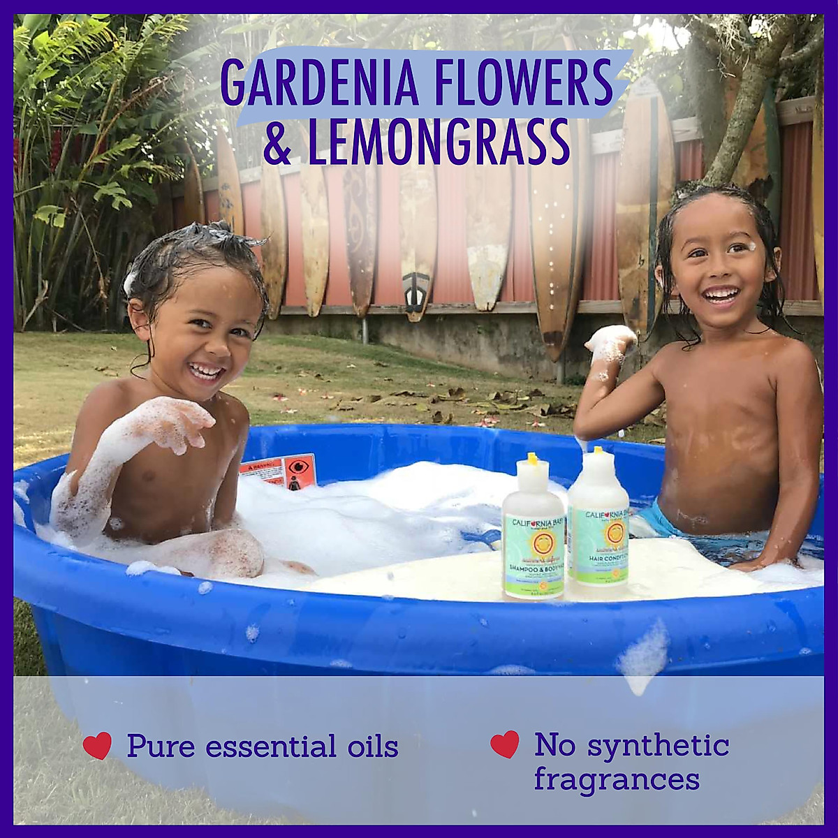 California Baby Swimmer's Defense Hair Conditioner | After Swim Kids Conditioner | Washes Out Chlorine | Softens & Detangles Hair | 100% Plant-Based | Allergy-Friendly | 251 mL / 8.5 oz.