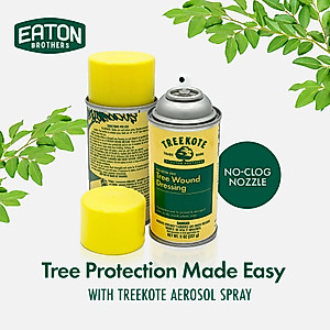 Treekote Tree Wound Dressing - 8 OZ Aerosol Pruning Sealer Spray for Damaged Trees, Bushes, or Shrubs - Fast Acting and Effective Tree Wound Sealer Spray - Prune Sealer Wound Repair for Bonsai Trees
