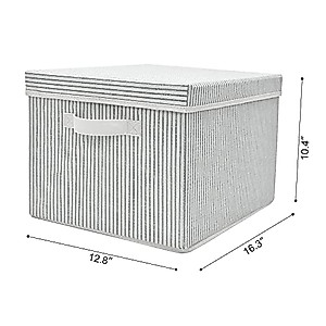 GRANNY SAYS Bundle of 1-Pack Extra Large Rectangle Storage Bins & 3-Pack Rectangle Storage Bins with Lids