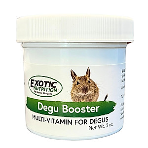 Degu Booster (2 oz.) - Complete Multivitamin - Powdered Vitamin & Mineral Supplement for Pet Degus