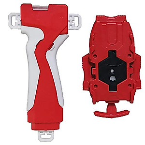 Speder Bey Gyro Blades Launcher and Grip Burst, Light Sparking Battling String Launcher Gyro Right Spin TopToys Accessories(Red)