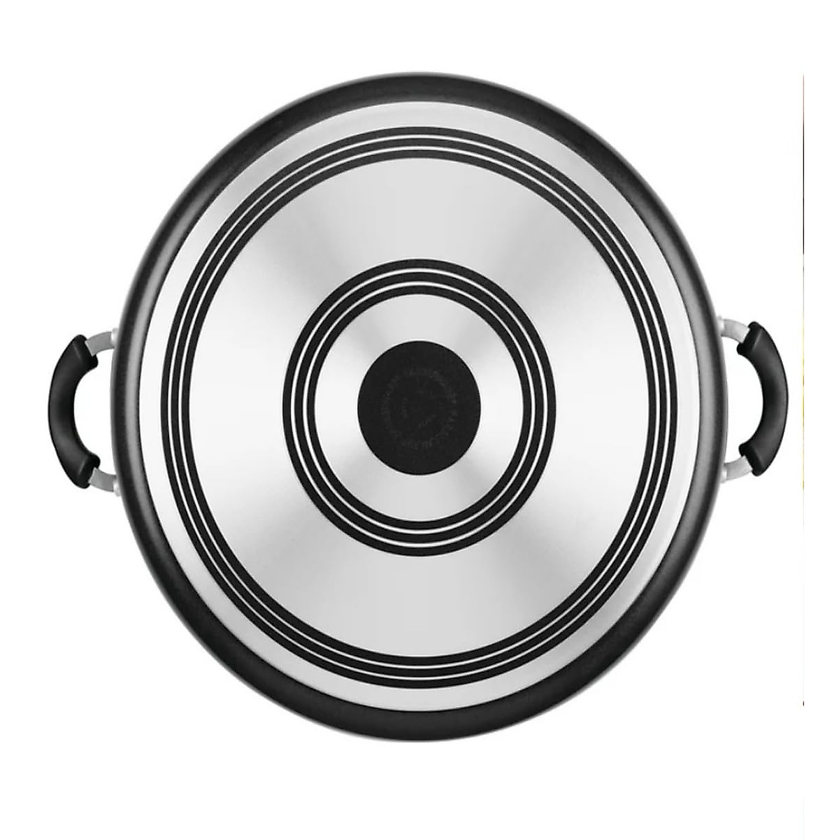 Generic 14-inch Easy Clean Nonstick Family Pan, Jumbo Cooker with Lid (Black), 15.37