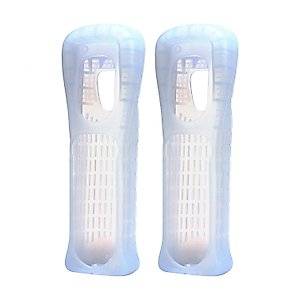 AreMe 2X Silicone Skin Case Cover for Wii Remote Controller