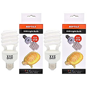 XYZReptiles 26 Watt Reptile UVB Bulb 5.0 Reptile Light (2 Pack Bulbs)