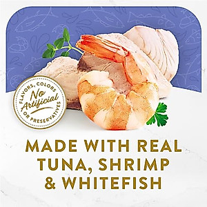 Purina Fancy Feast Limited Ingredient Wet Cat Food Complement, Broths With Tuna, Shrimp & Whitefish - (Pack of 16) 1.4 oz. Pouches