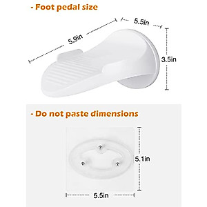 Tokokimo Shower Foot Rest, Pedicure Foot Rest, Shower Stool for Shaving Legs, No Drilling is Needed Non-Slip Bathroom Pedal, NO Drop, White