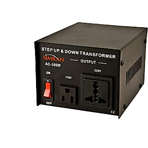Simran AC-500 Power Converter 110v 220v Step Up/Down Voltage Transformer 50Hz 60Hz- 500 Watts