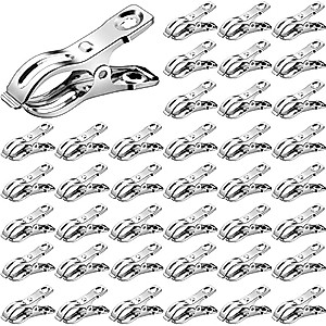 Mimorou Pcs 2 Inch Garden Clips Stainless Steel Greenhouse Clamps Silver Shade Cloth Clips Heavy Duty Greenhouse Clips Grip Shade Cloth Plant Protection Bag on Garden Hoops or Greenhouse Frame