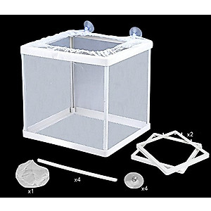 White Nylon Mesh Fish Fry Hatchery Breeder Box Separation Net by XMHF