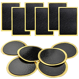 18Pcs Bicycle Tire Patches Bike Puncture Repair Kit Glueless Self-Adhesive Patches Road Mountain Bike Quick Repair Tool with Portable Storage Box