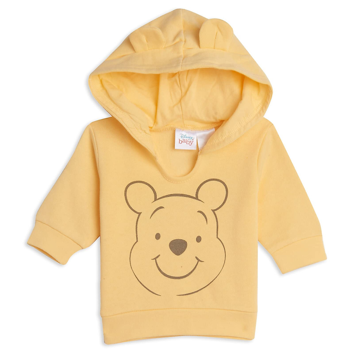 Disney Winnie the Pooh Newborn Baby Boy or Girl Hoodie Bodysuit and Pants 3 Piece Outfit Set 3-6 Months