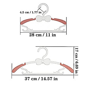 WJWSKI 20pcs Baby Kids Hangers for Nursery Closet and Kids Dance Garment Bags with 3 Pockets, 35x24x3“ Gusset Lightweight Clear Full Zipper Suit Bag for Competitions Costumes & Travel