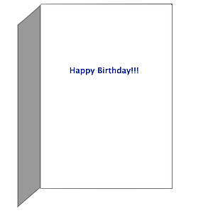 CafePress Possum/Opossum Birthday Card Folded Greeting Card Glossy