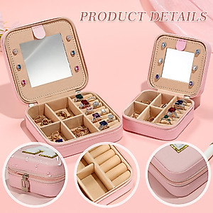 Parima Birthday Gifts for Women -2 Pieces Travel Jewelry Case Set, Travel Gifts Friend Gifts for Women Personalized Gifts Unique Gifts Christmas Gifts for Women Personalized Jewelry Boxes for Women