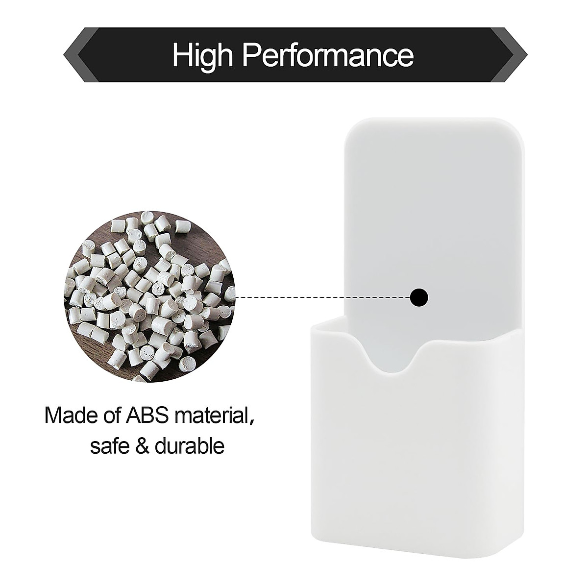 VieFantaisie 2 PCS Magnetic Pen Holder, Magnetic Dry Erase Marker Holder, Magnetic Marker Pencil Holder for Fridge, Whiteboard Marker Holder for School, Office, Home, Magnetic Marker Organizer, White