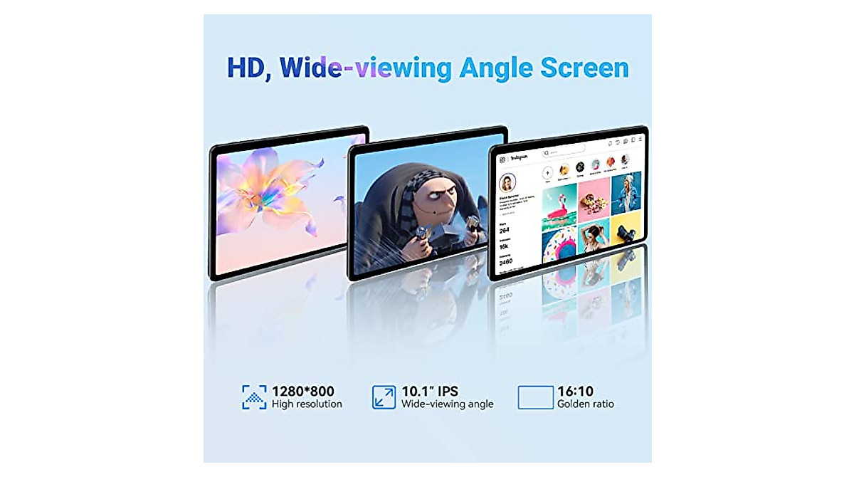 Blackview Android 12 Tablet, 10.1 inch with Tab 7 WiFi 5GB RAM 64GB ROM ...