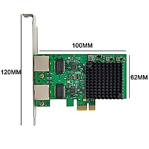 Dual-Port 2.5GBase-T PCIe Network Adapter RTL8125B 2500/1000/100Mbps PCI Express Gigabit Ethernet NIC Card RJ45 LAN Controller