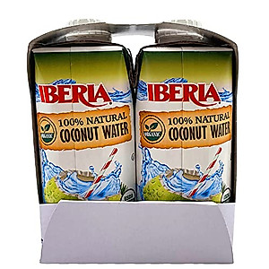 Iberia 100% Pure Organic Coconut Water, 11.1 fl. oz. (Pack of 24)