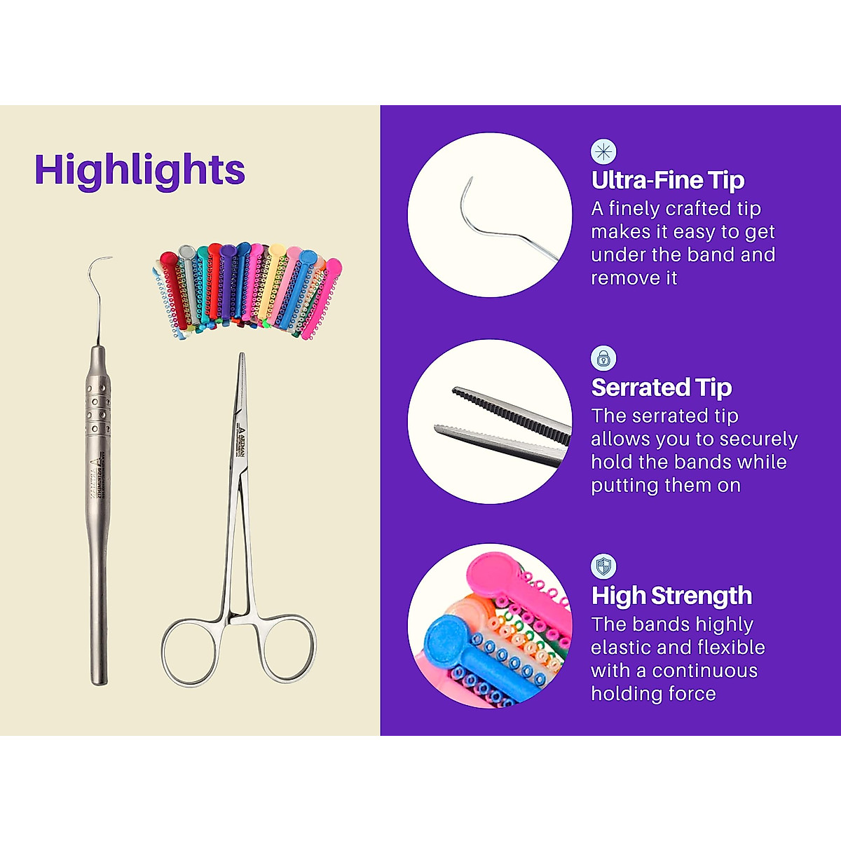 Dental Braces Color Changing Kit, Orthodontic Ties Changing kit, Change The Color of Your Braces Yourself in Minutes Ligas para Brackets Ortodoncia