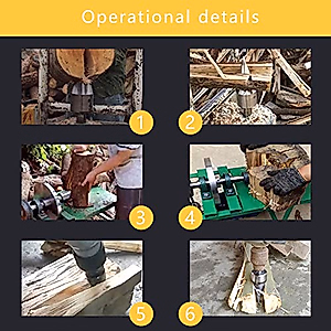 BELUPAID Heavy-duty Drill Bits High-carbon Steel Firewood Splitter Fast Wood Splitting Auger Drill Bits Tools