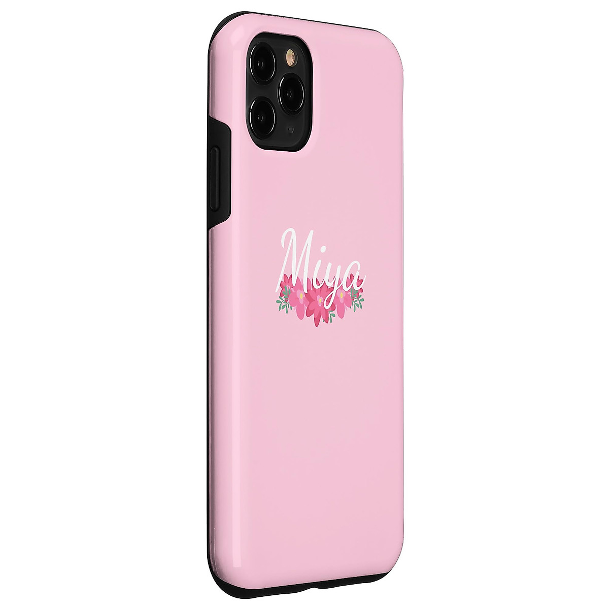 iPhone 11 Pro Max Miya - Custom Floral Phone Cover Pink Personalized Case