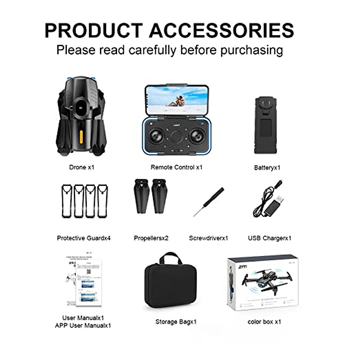 Tyranitar Mini Drone with 1080P Dual HD Camera, 2023 Upgradded RC Quadcopter FPV Camera Foldable Drone Toys Gift for Adults and Kids, One Key Start Speed Adjustment, 360° Altitude Hold Mode