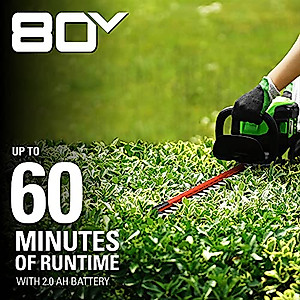 Greenworks Pro 80V 26" Cordless Hedge Trimmer, Tool Only