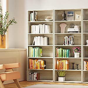 IRONCK Bookshelves and Bookcases Floor Standing 6 Tiers Display Storage Shelves 70 in Tall Bookcase Home Decor Furniture for Home Office, Living Room, Bed Room