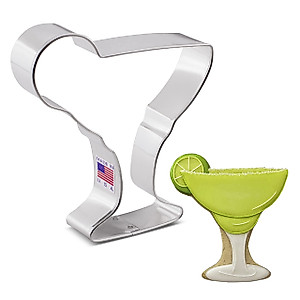 Margarita Glass Cookie Cutter, 4.25" Made in USA by Ann Clark