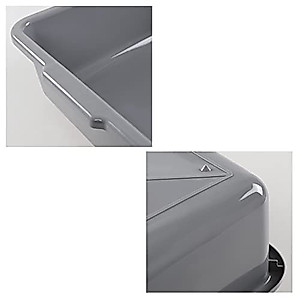 Sandmovie 25 L Commercial Bus Tubs, Plastic Utility Bus Box, 4-Pack