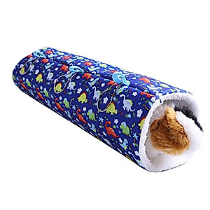 Pet Supplies Hamster Hammock Keep Warm Hanging Bed Pet Tube Toy Rat Tunnel Bed Small Animal Cage for Golden Bear Rat Hamster Hammock Large