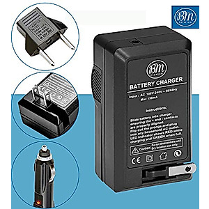 BM 2 EN-EL19 Batteries and Charger for Nikon Coolpix A300, W100, W150, S33, S100, S3100, S3200, S3300, S3500, S3600, S3700, S4100, S4200, S4300, S5200, S5300, S6400, S6500, S6800, S6900, S7000 Cameras