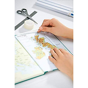 HERMA Non Adhesive Mat Book Cover Plastic Film Roll, Clear, 10 m x 40 cm