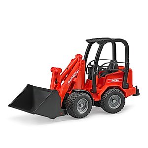 Bruder 02190 Schaeffer Compact Frontloader 2630 Tractor for Realistic Farm and Construction Pretend Play