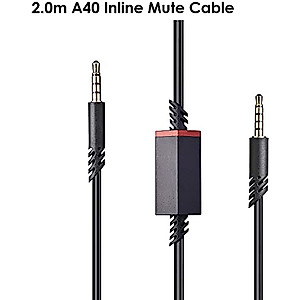 Replacement 2.0M Astro a40 Inline Mute Cable Also Work for Astro Gaming Headset a10 and a40tr