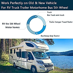 128GB 6 Split Large Screen 10.1 inch 1080P Backup Camera Monitor & Built-in DVR Recorder for RV Truck Trailer Rear Side Front Reversing View Wired System Image Waterproof Avoid Blind Spot